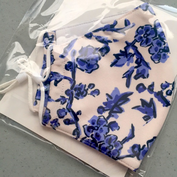 Tory Burch | Accessories | Tory Burch Blue Floral Adjustable New Face ...
